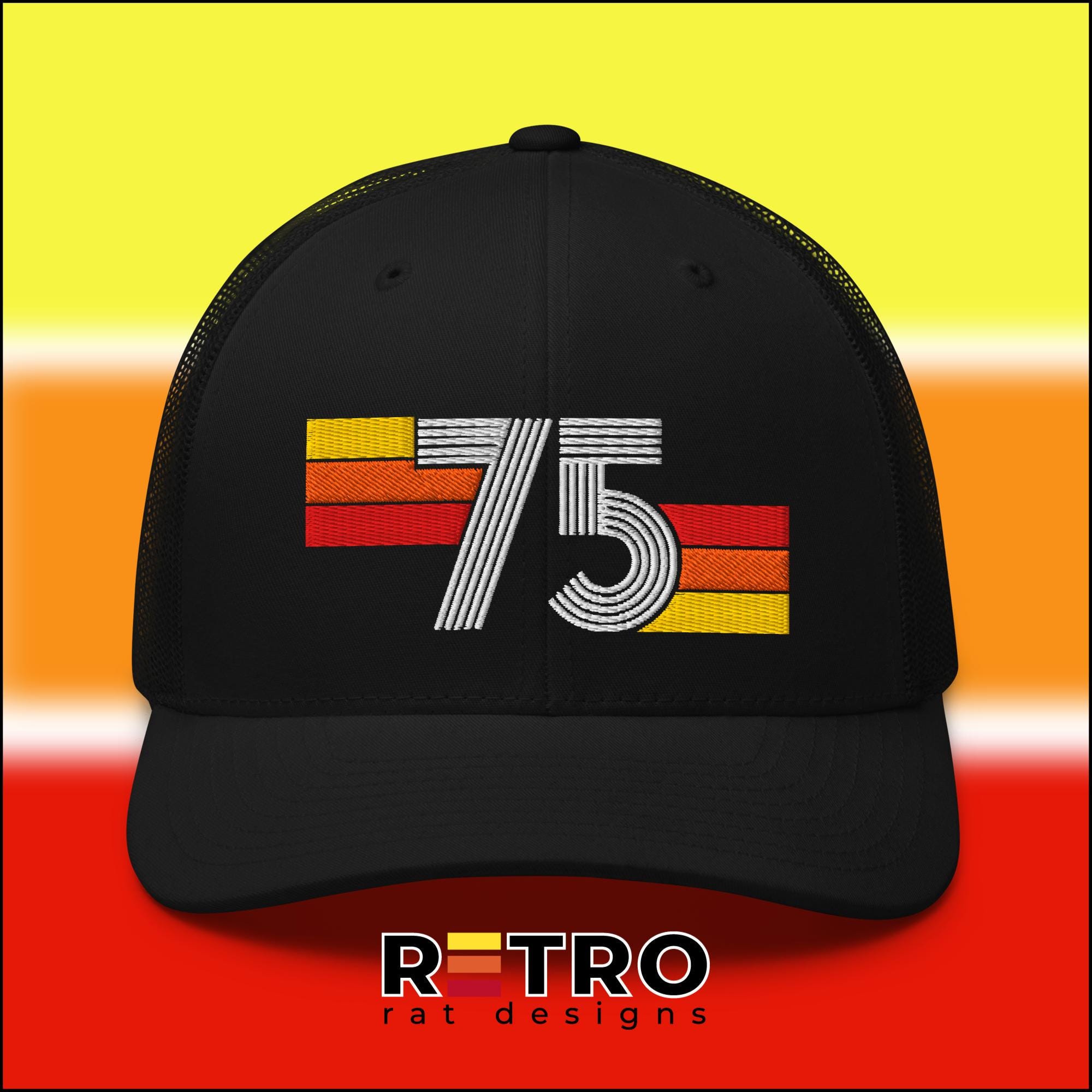 1975 Multi Lines Trucker Hat, 50th Birthday Gift Idea for Men and Women ...