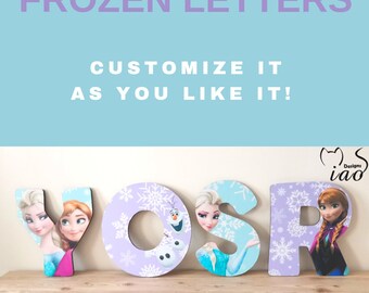 Frozen Wall Letters - Etsy
