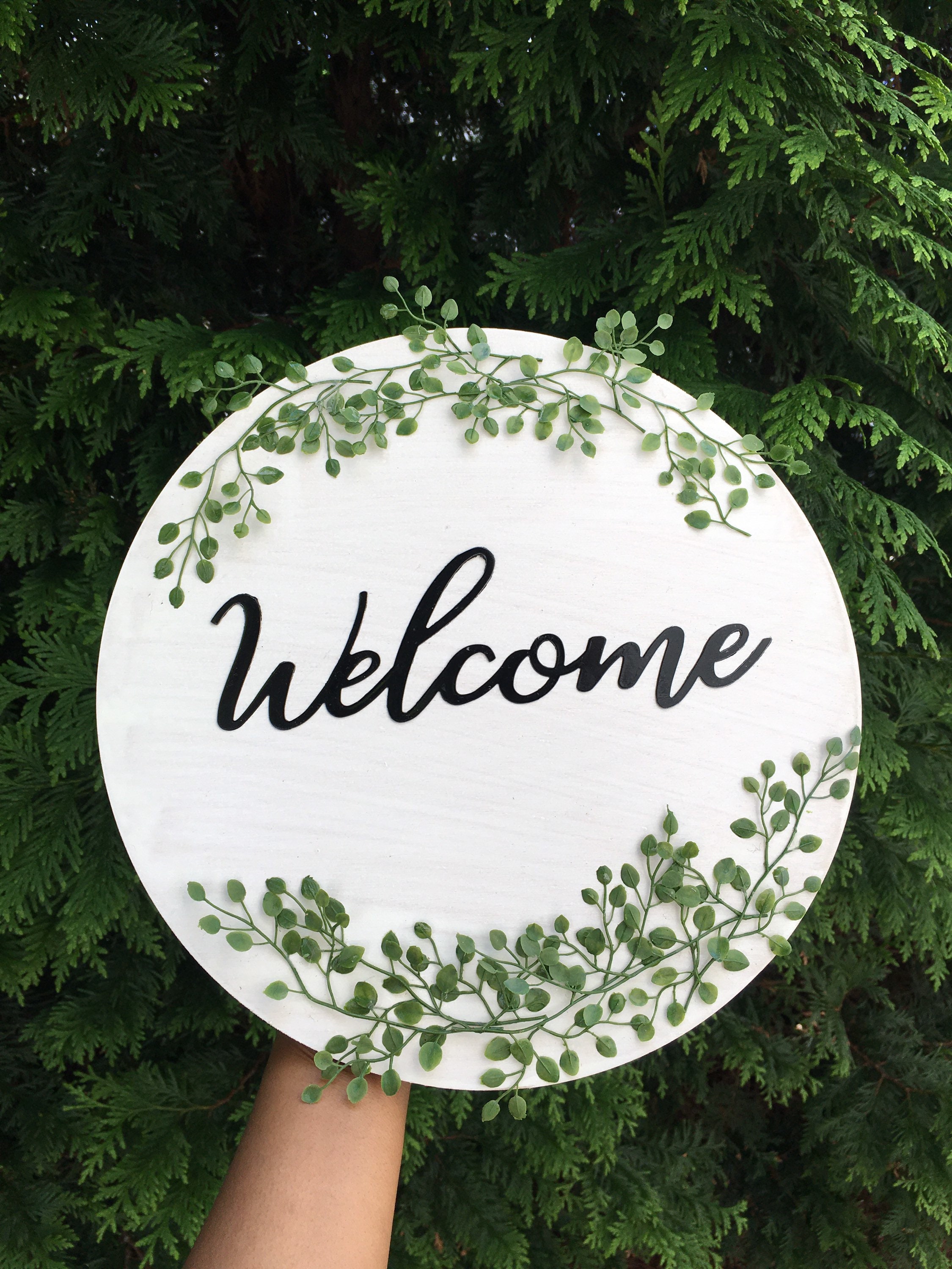 Welcome Door Hanging Sign | Outdoor Decor | Home Decor - Etsy