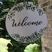 Welcome Door Hanging Sign | Outdoor Decor | Home Decor - Etsy