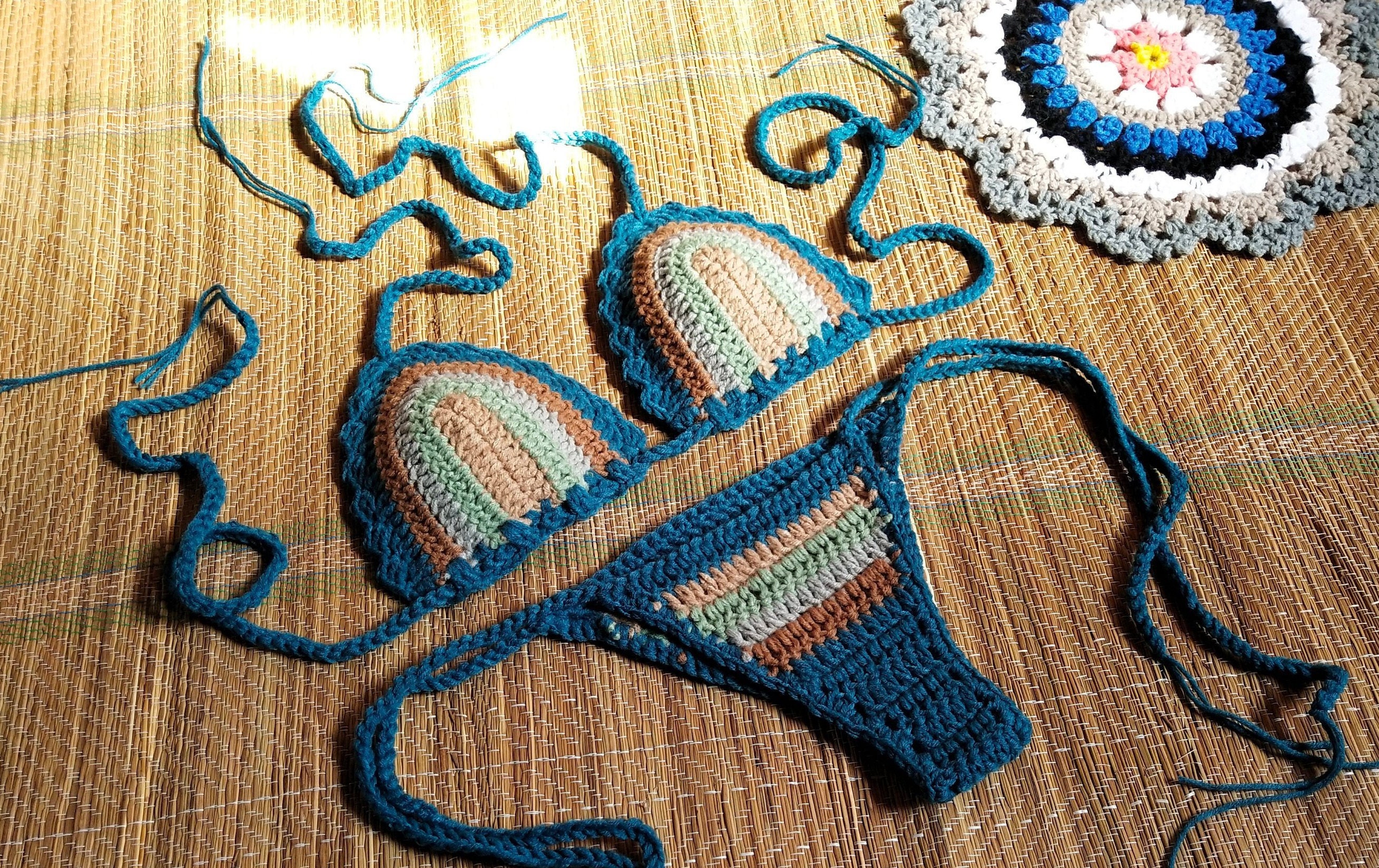 Hand Crochet Bathing Suit Crochet Bikini Set Women Crochet - Etsy