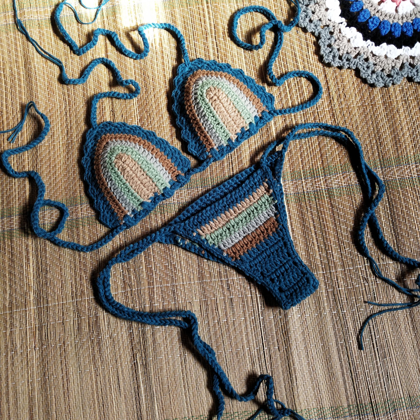 Hand Crochet Bathing Suit Crochet Bikini Set Women Crochet - Etsy