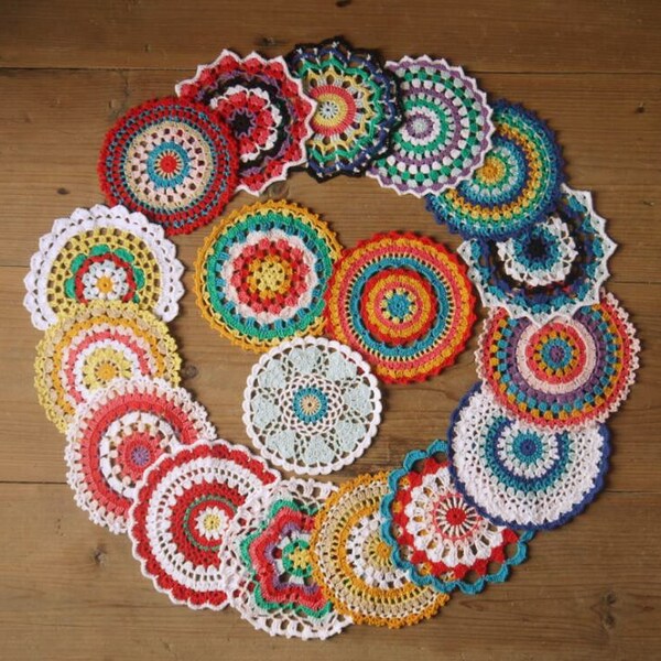 Colored Doilies - Etsy