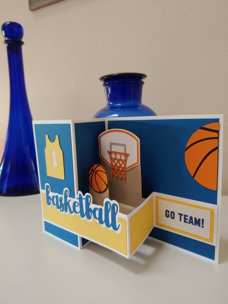 Basketball Birthday Blue and Gold - Etsy