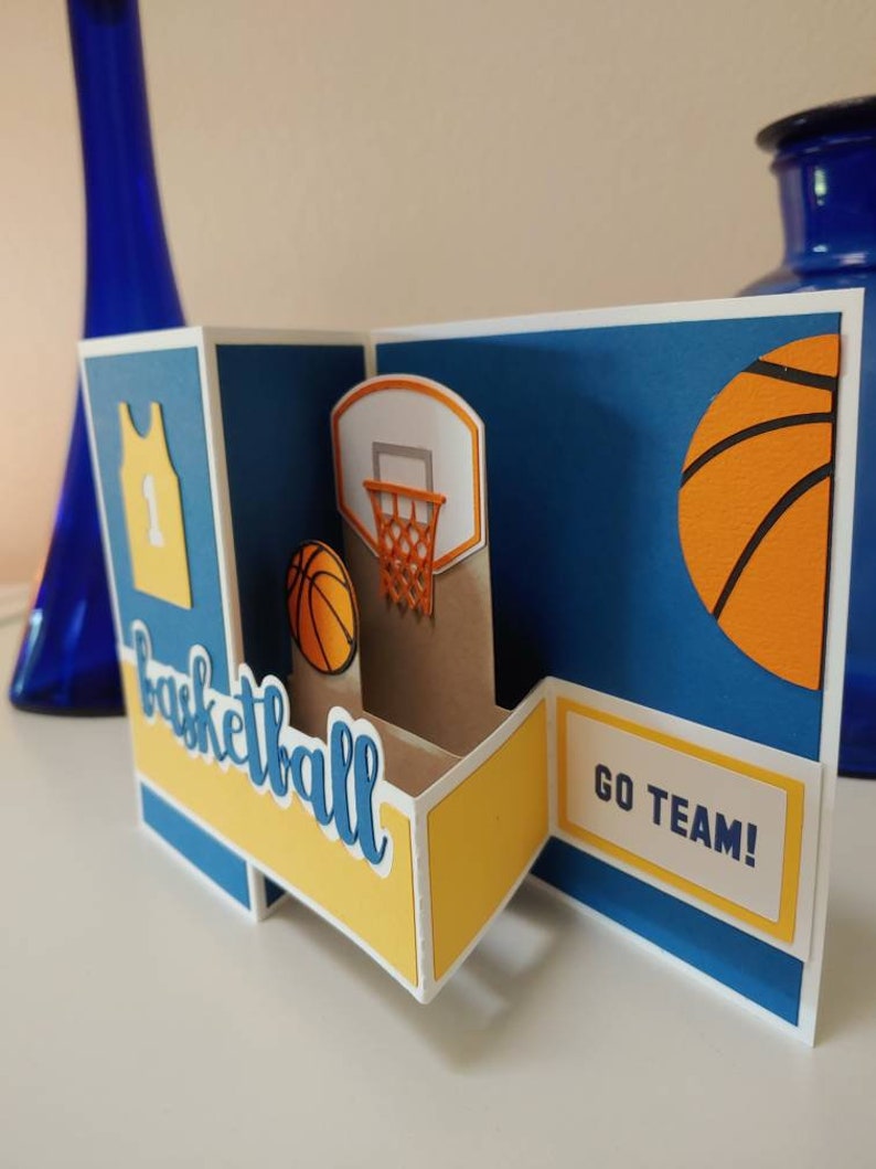 Basketball Birthday Blue and Gold - Etsy