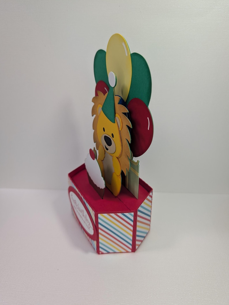 Birthday Lion Pop up Card - Etsy