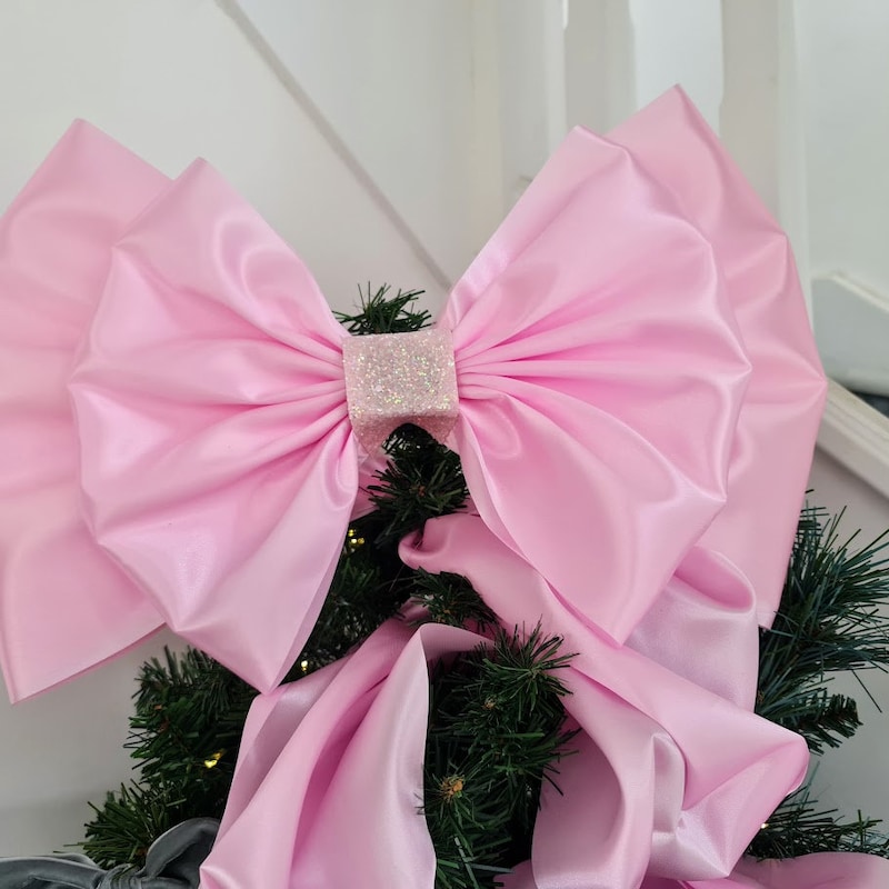 Large Pink Bow - Etsy UK