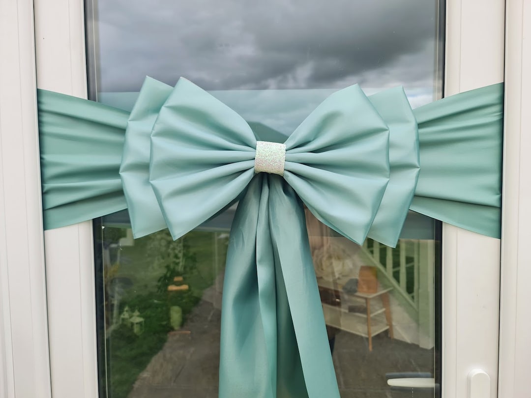 Sage Green Satin Door Bow, Celebration Door Bow, Giant Bow, Christmas ...