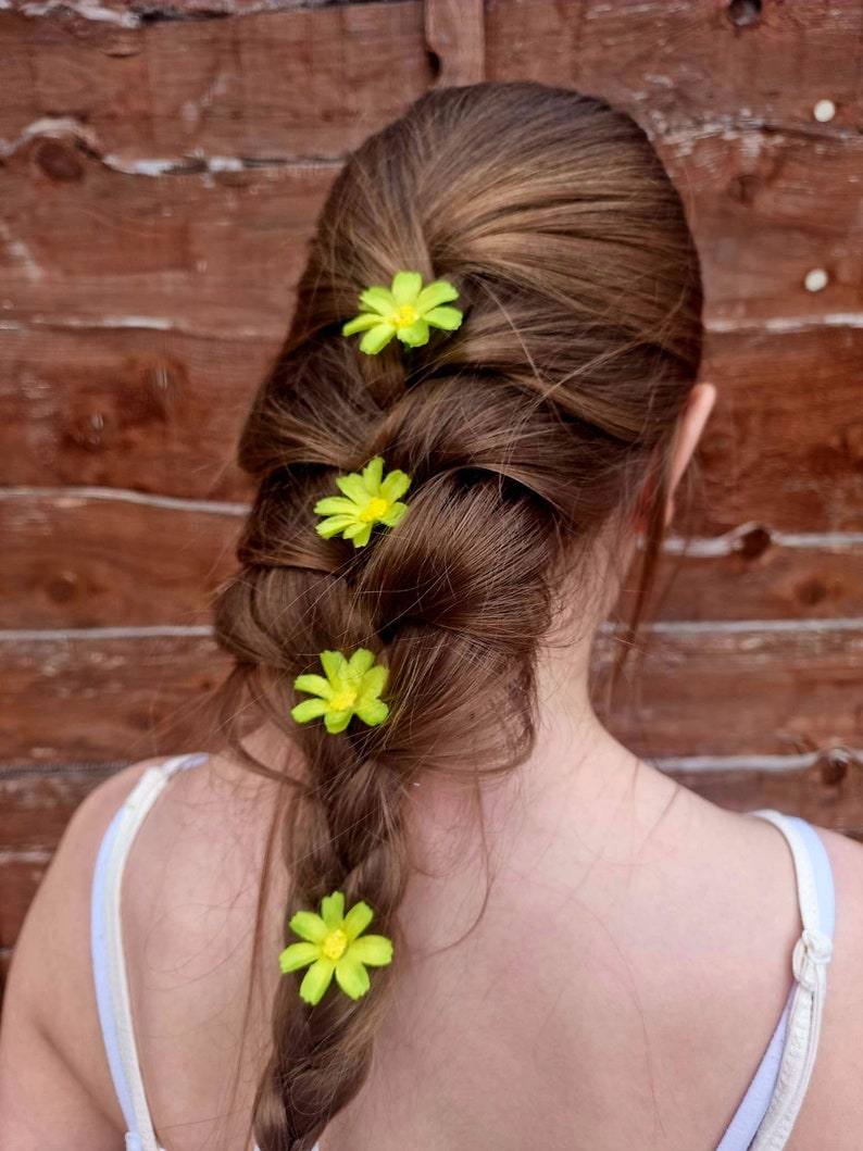 Daisy Flower Hair Pins, Hair Flowers for Wedding, Prom Hair Flowers ...