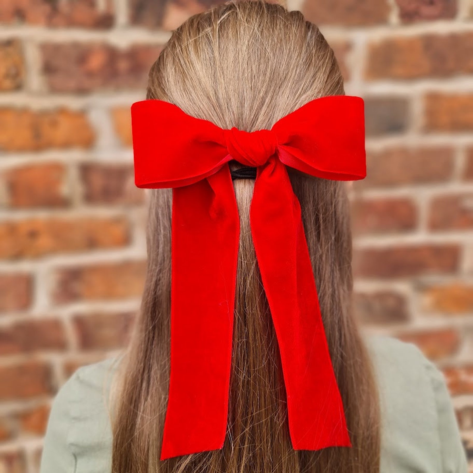 Red Velvet Bow Christmas Tree Bows Hair Bow Wedding Bow - Etsy