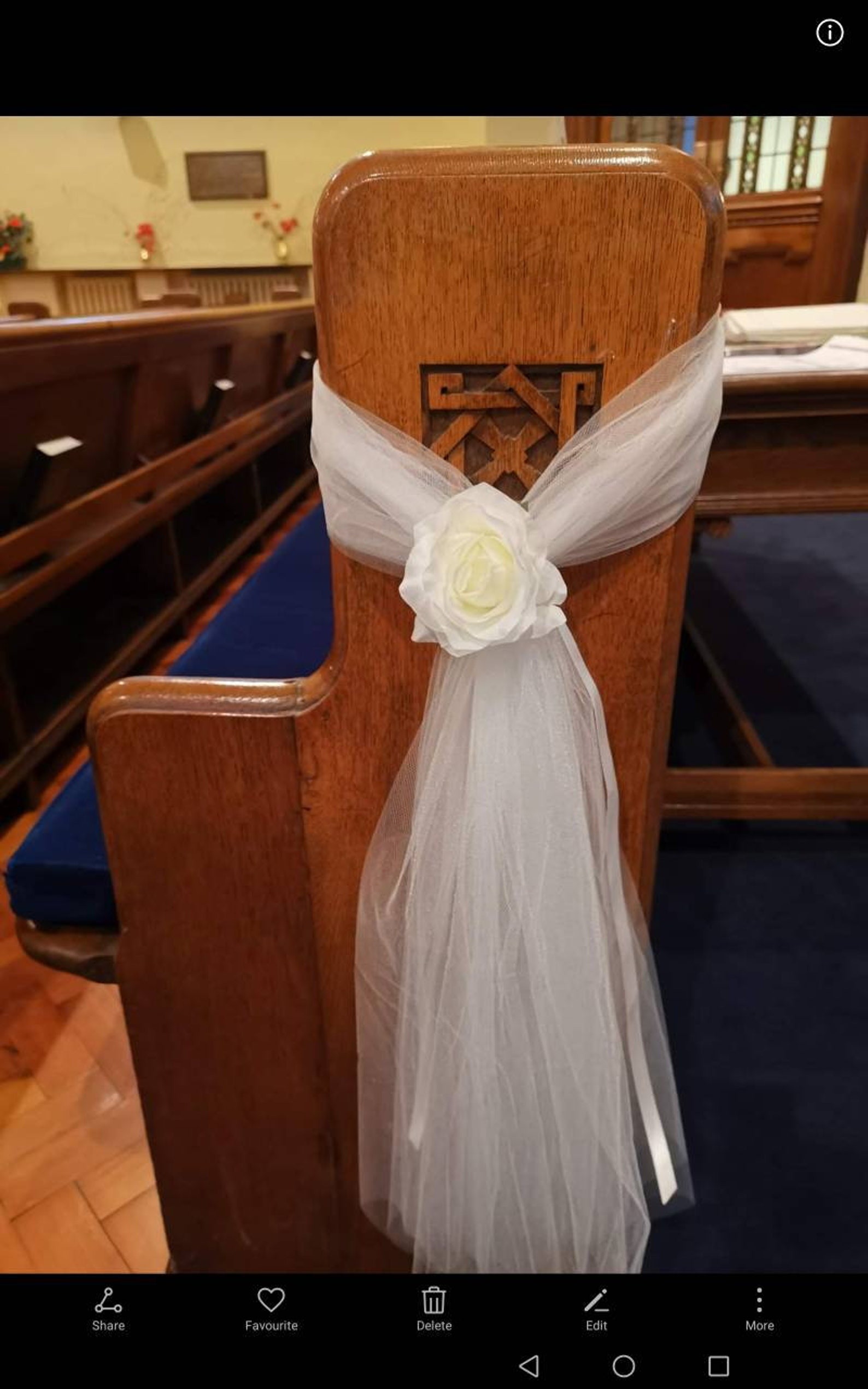 10 X Voile Pew End Decorations Wedding Church Dressing Pew - Etsy