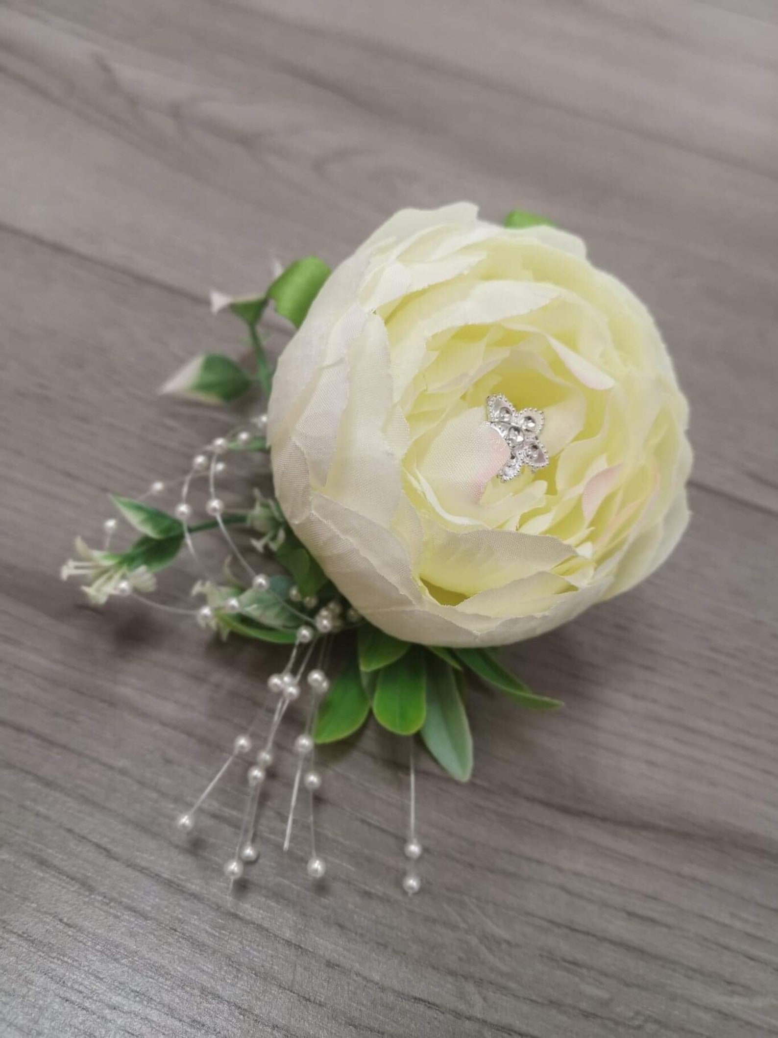 Ivory Peony Ladies Gents Buttonhole - Etsy UK