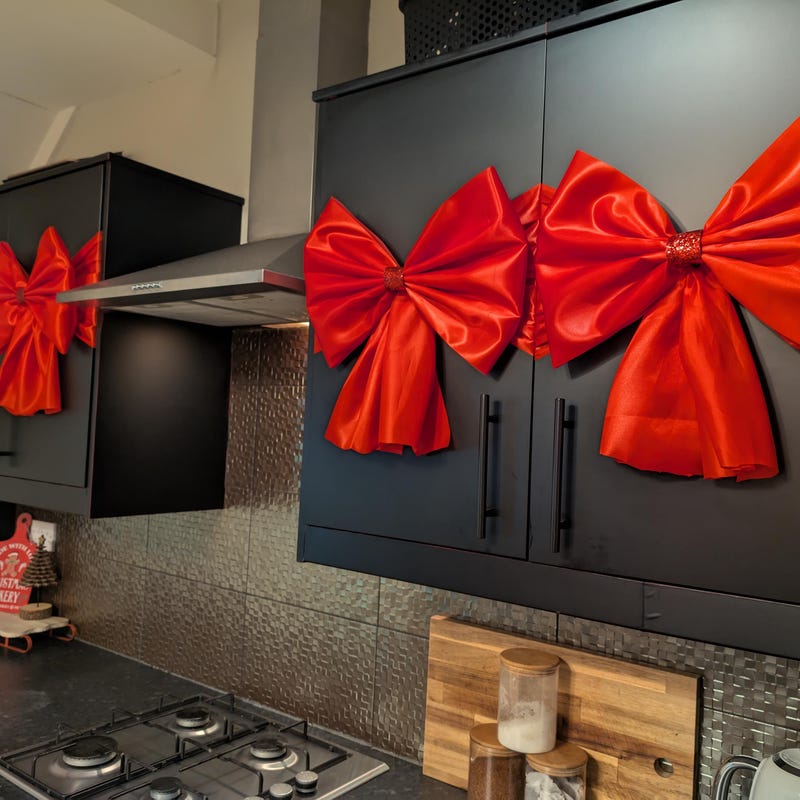 Large Christmas Bow - Etsy