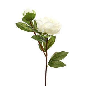 Artificial White Peony Flower Artificial Flowers Faux - Etsy UK