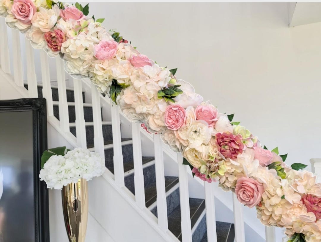 Blush Vintage Pink Garland, 6ft Flower Garland , Wedding Garland ...