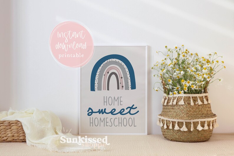 Home Sweet Homeschool Classroom Sign Homeschool Wall Decor - Etsy