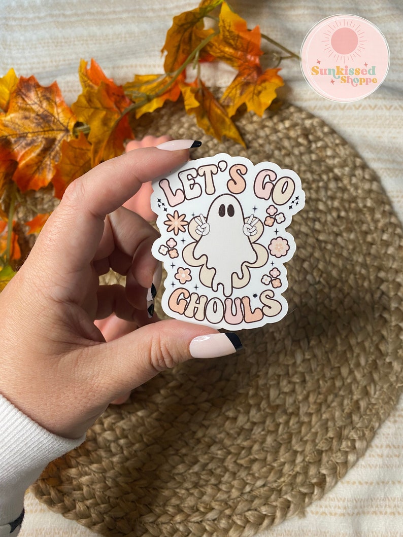 Let's Go Ghouls Sticker Retro Halloween Sticker Funny - Etsy