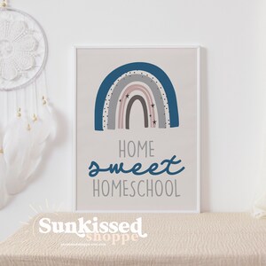 Home Sweet Homeschool Classroom Sign Homeschool Wall Decor - Etsy