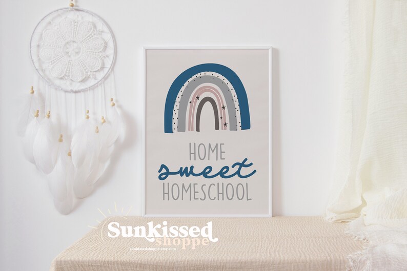 Home Sweet Homeschool Classroom sign Homeschool Wall Decor | Etsy
