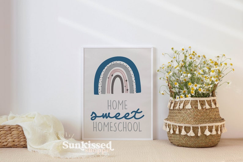 Home Sweet Homeschool Classroom Sign Homeschool Wall Decor | Etsy
