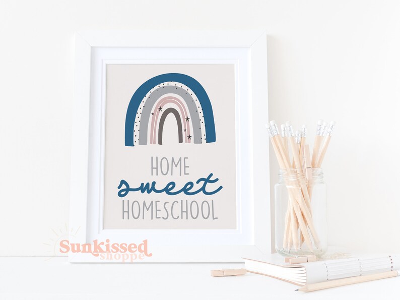 Home Sweet Homeschool Classroom Sign Homeschool Wall Decor | Etsy