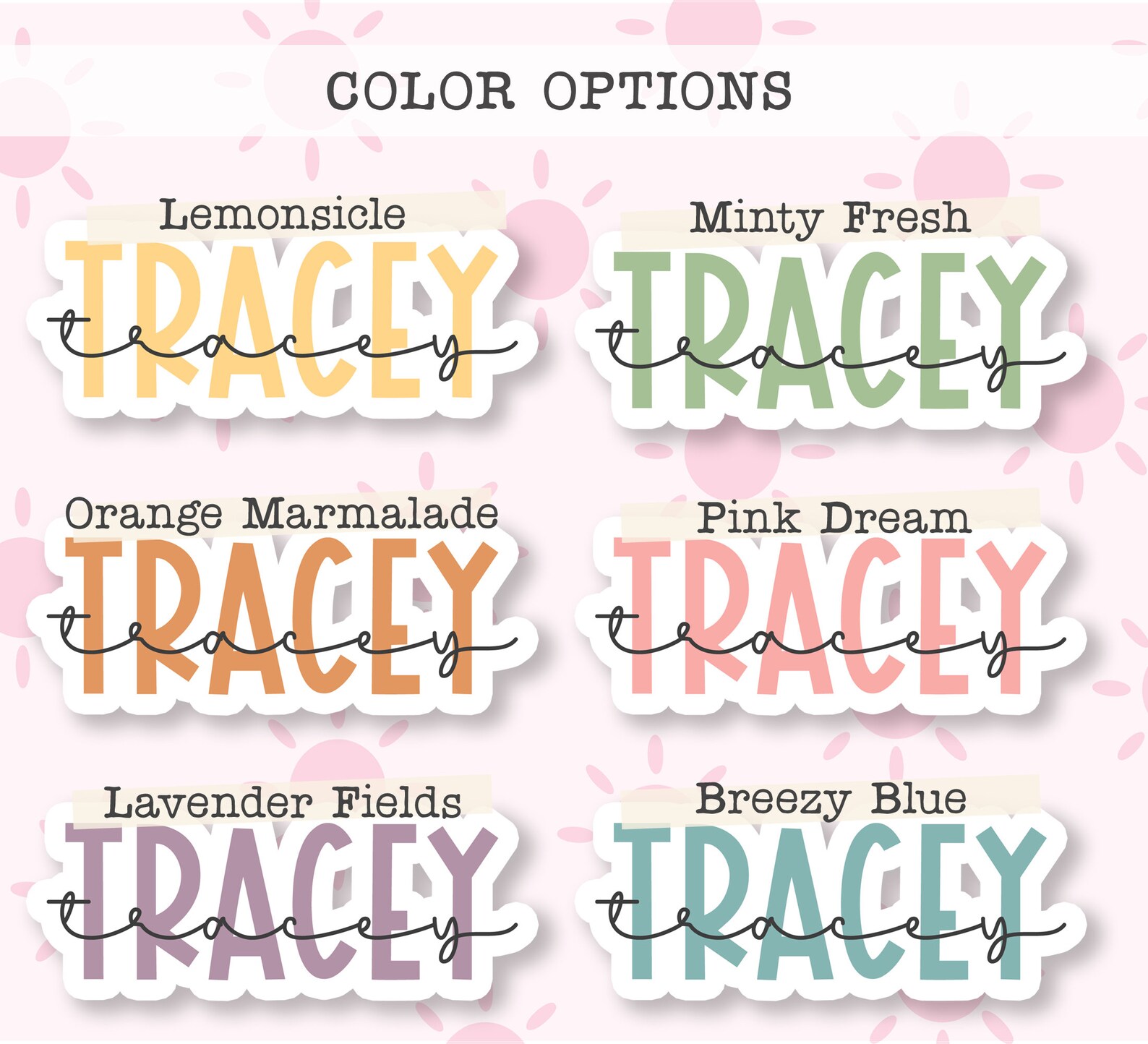 Custom Name Sticker, Personalized Name Sticker, Water Bottle Sticker ...