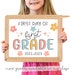 First Day of Kindergarten Sign Boho First Day of School Sign - Etsy