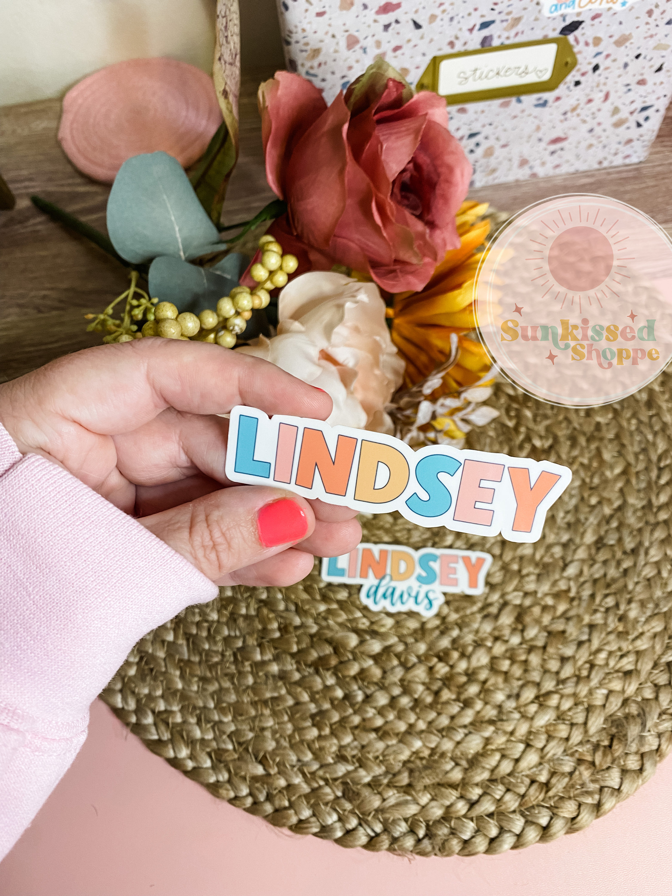 Custom Name Sticker Sticker for Water Bottle Retro Sticker - Etsy