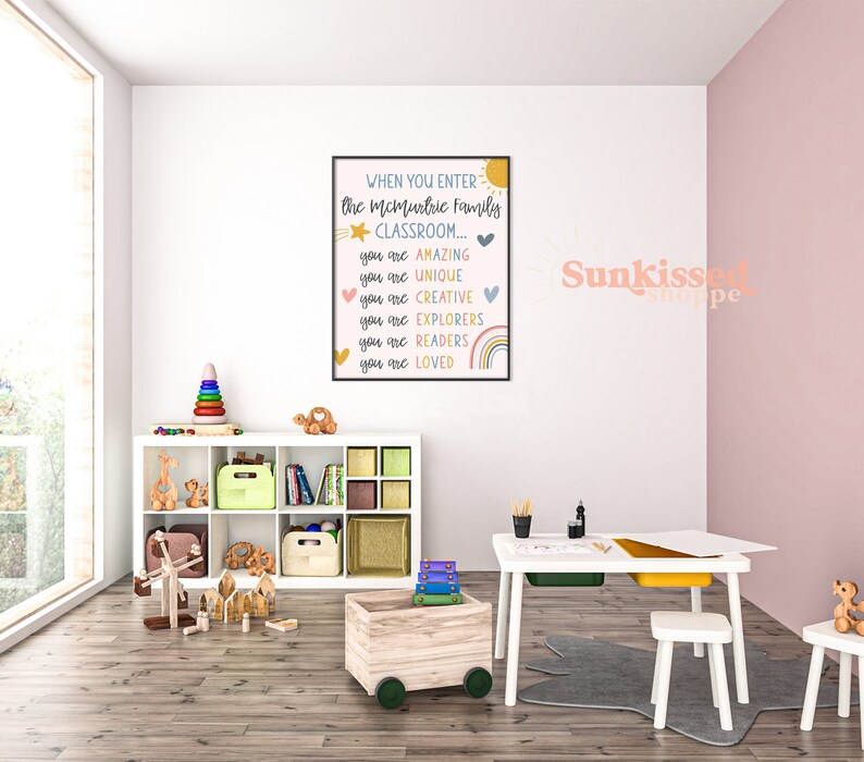 Classroom Decor Printable Customized Homeschool Classroom - Etsy