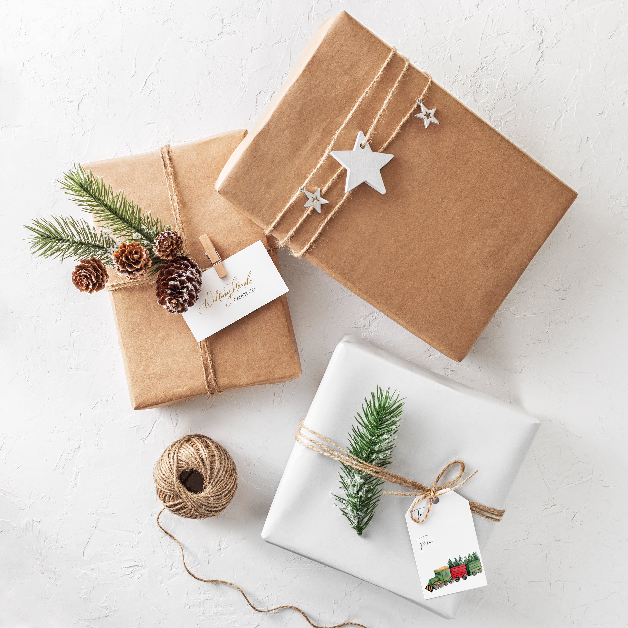 Watercolor Train Gift Tag Set of 8 | Cute Gift Tags for Christmas ...