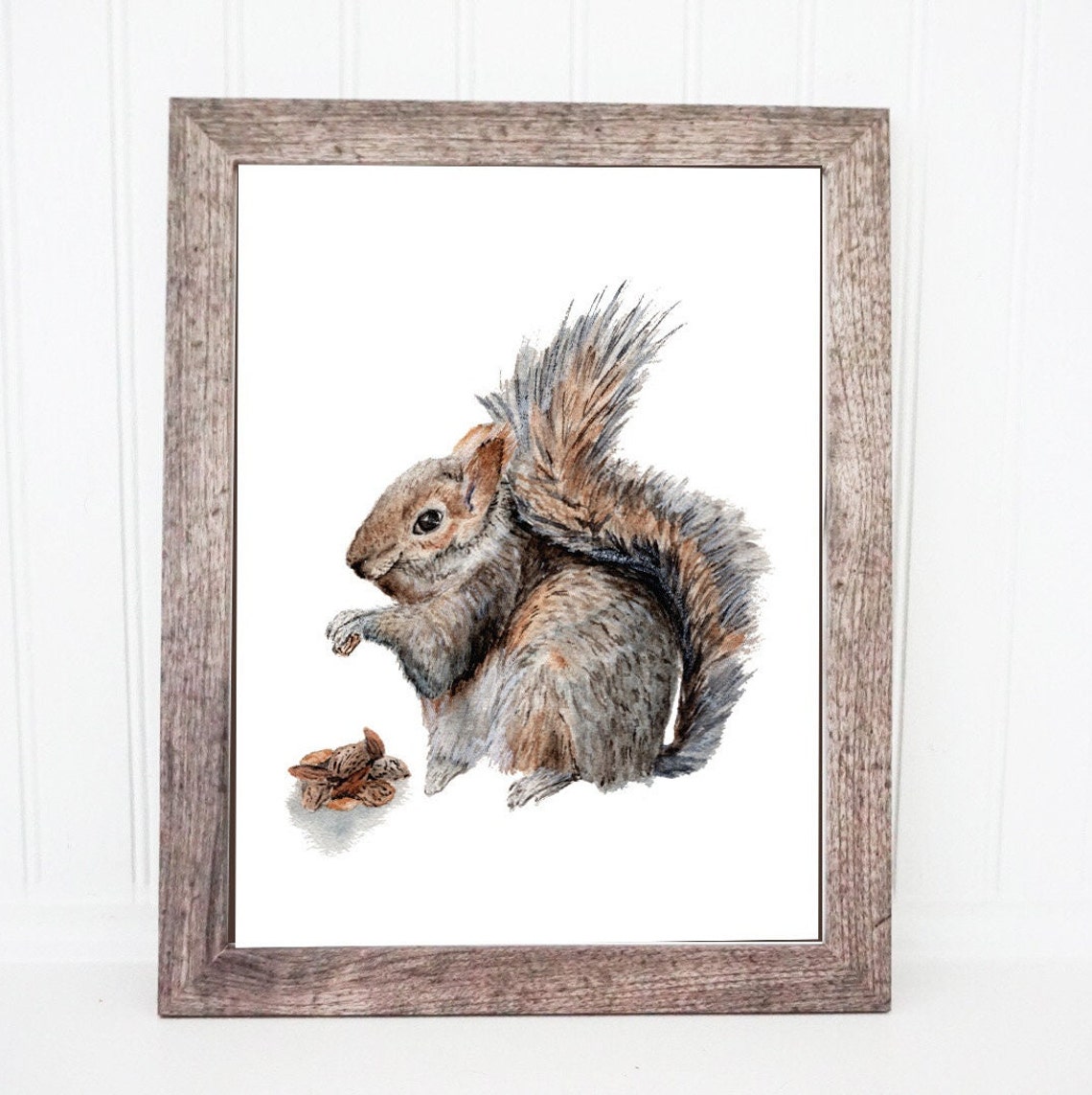 Watercolor Woodland Animal Art Prints Set of 4 Nursery Wall - Etsy