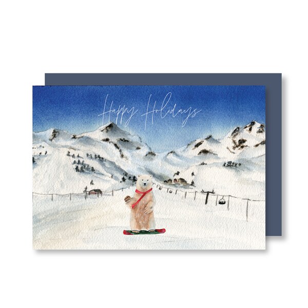 Watercolor Christmas Cards - Etsy
