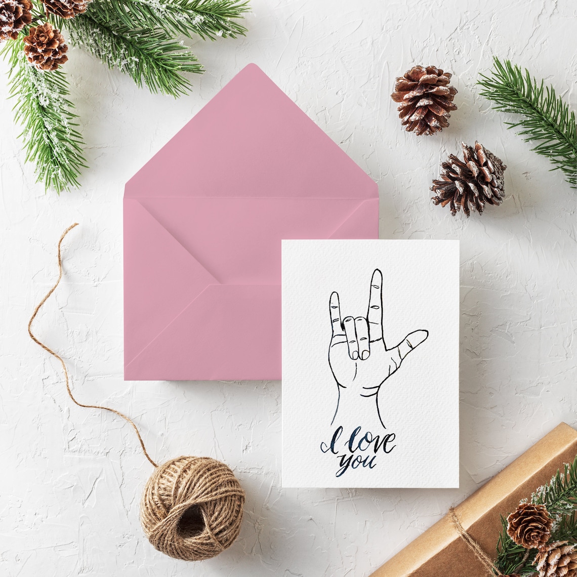 ASL I Love You Valentines Day Greeting Card | Valentines Day Card ...