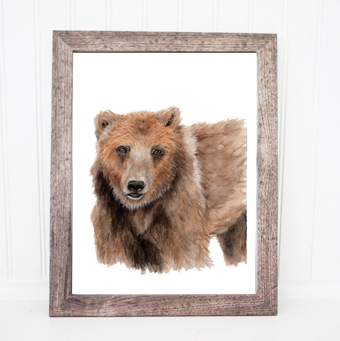 Watercolor Woodland Animal Art Prints Set of 4 Nursery Wall - Etsy