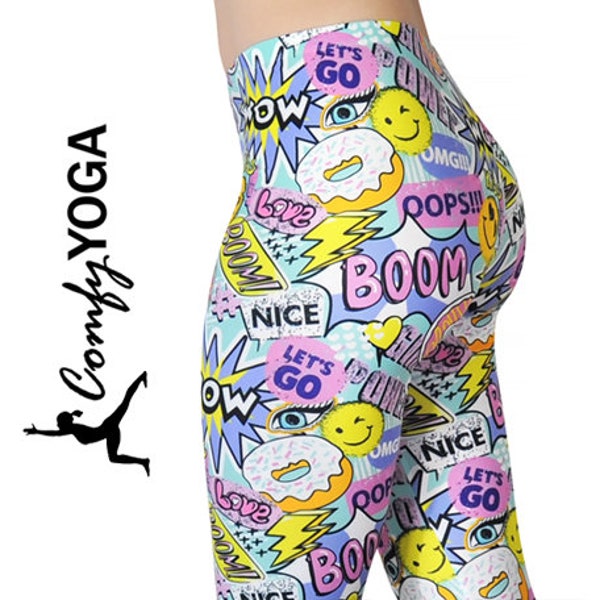 Comic Leggings - Etsy