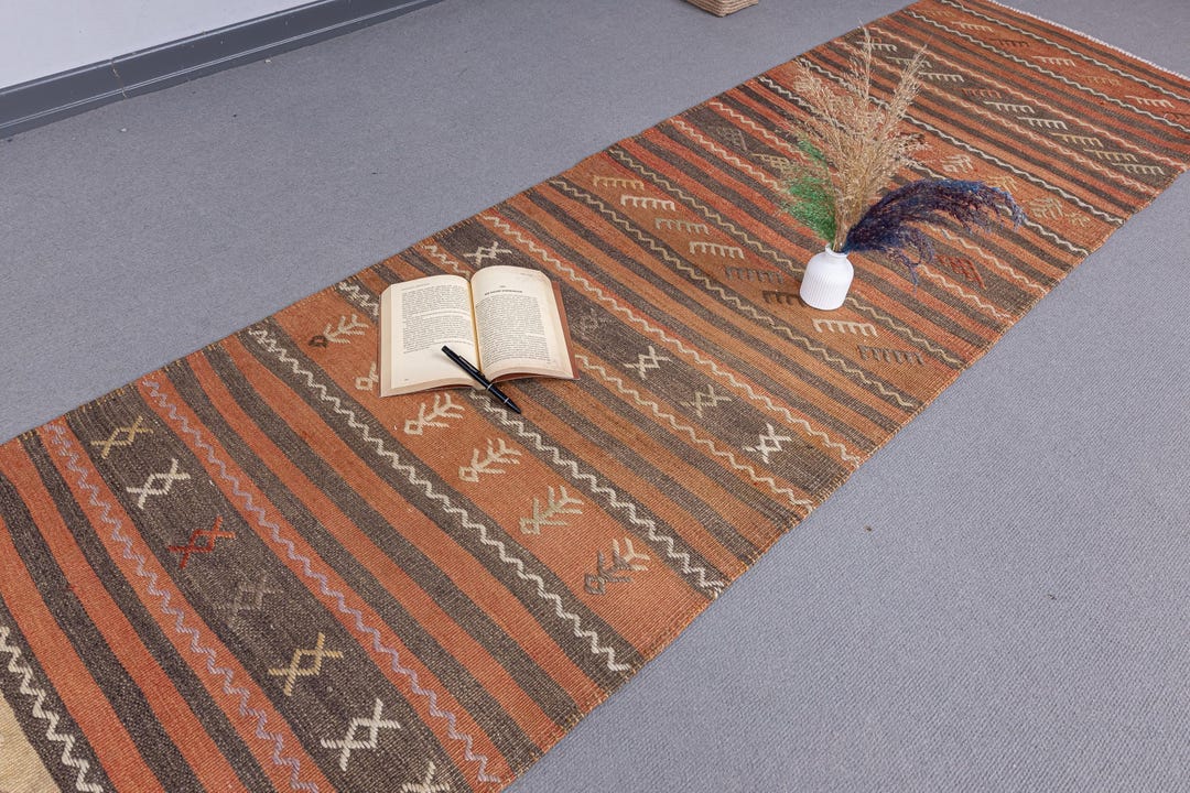 2x15 Runner Rug, 2x15 Wool Stair Kilim Runner, 2x15 Oriental Kilim Rug ...