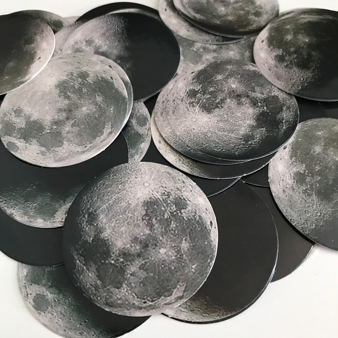 Sticker Moon Phases Sticker Moon Moon Sticker Calendar - Etsy