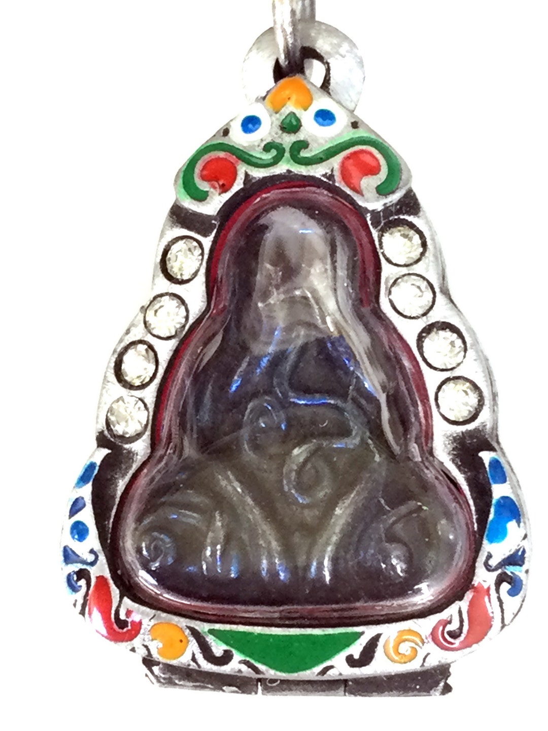 Rare Phra Leklai Pidta by LP Iam, Hnang Temple / Rainbow Leklai Talisman Pendant / Lucky Life ...