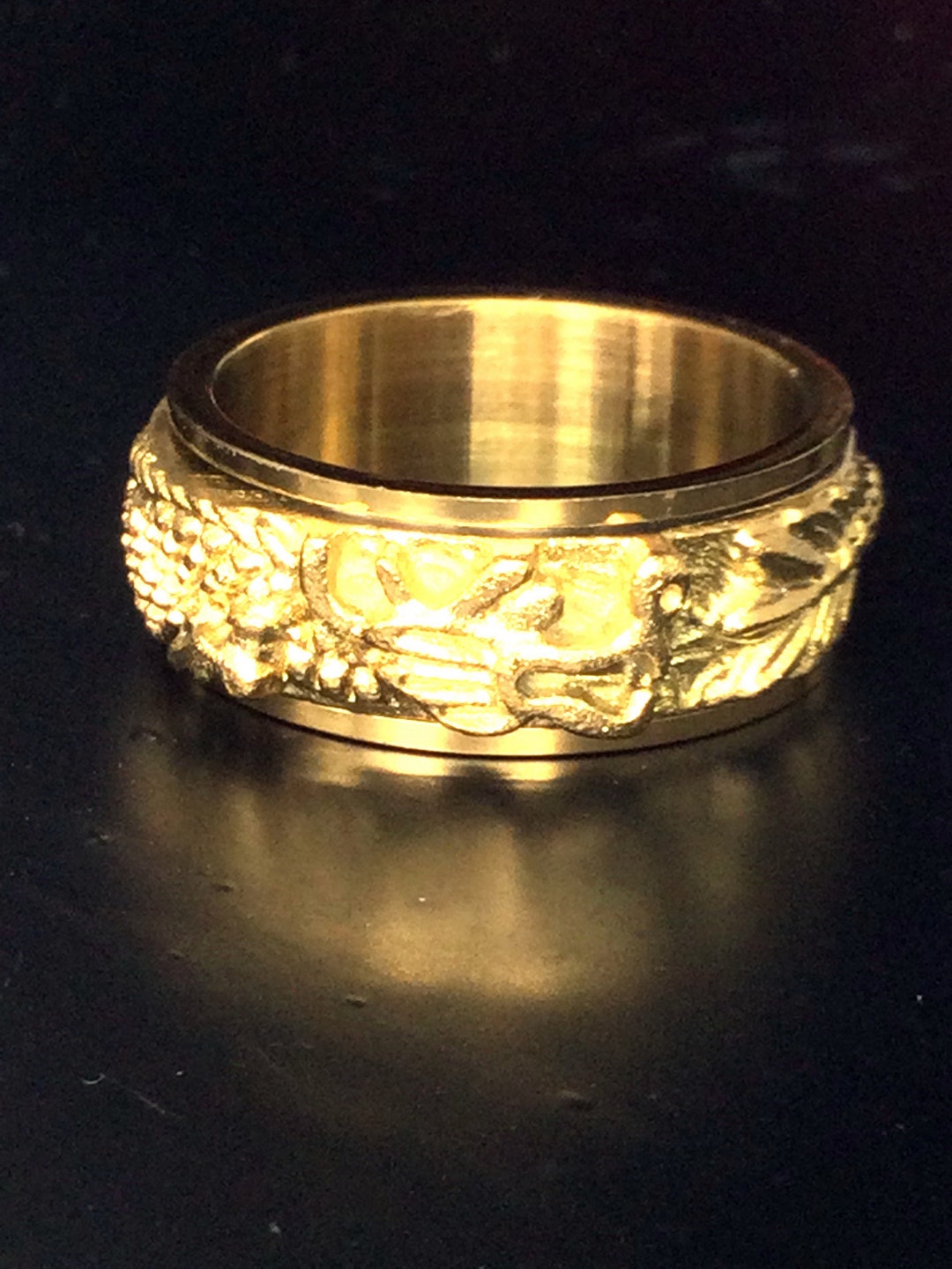 Gold 18K Gold Dragon Powerful Ring Blessed by Deva Place / Blessed ...