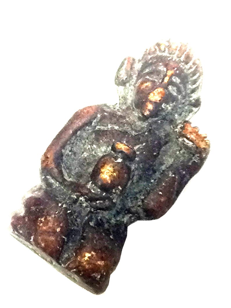Rare Nang Kwak Thai Amulet: Lp Imm Blessed Brass Talisman - Etsy