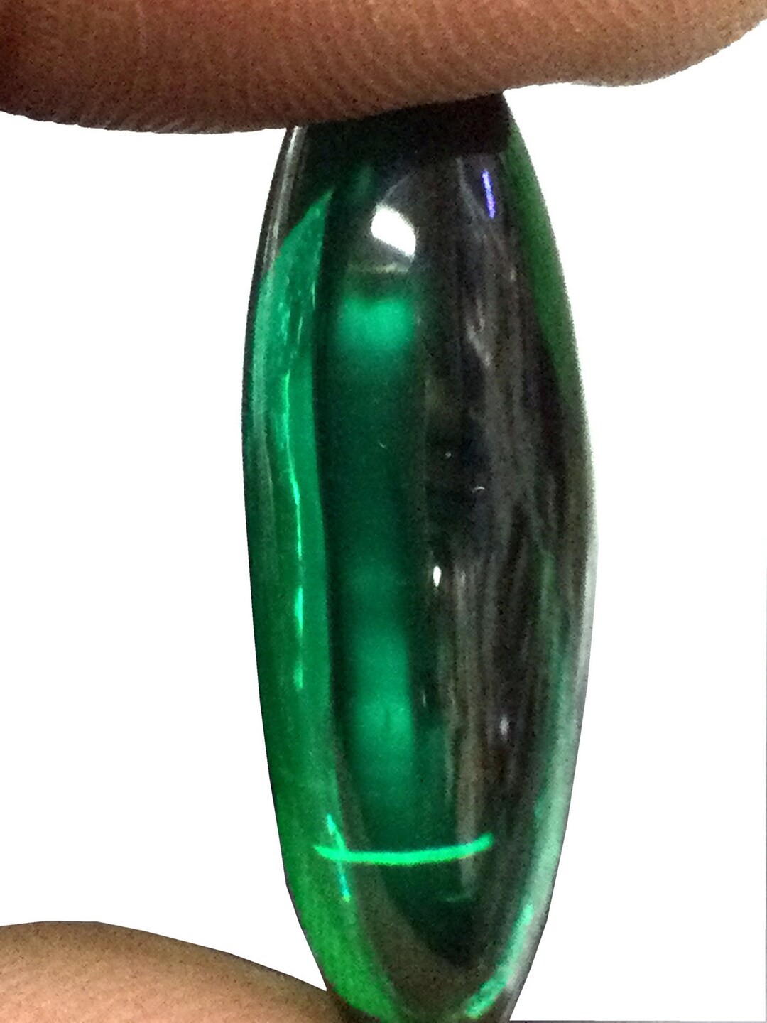 Emerald Green Naga Eye Stone / Powerful Magic Stone Thai Amulet / Lucky ...