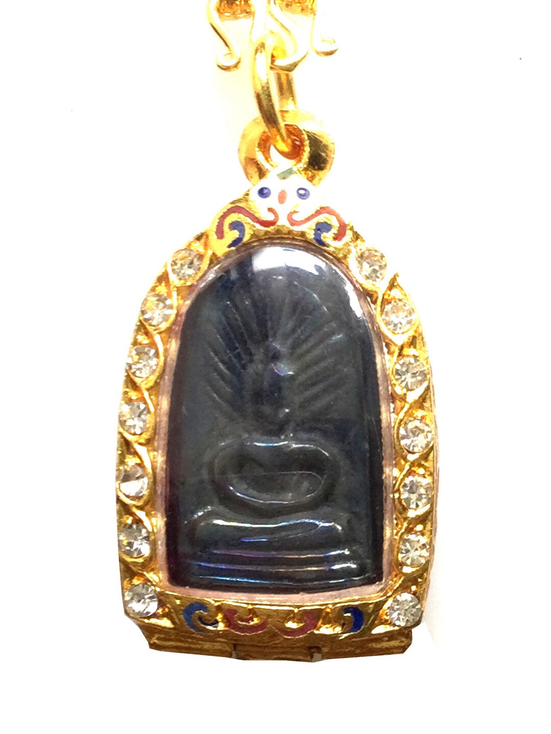Rare Blessed Rainbow Leklai Phra Pim Prok-pho Yai Magic Pendant ...