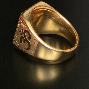 Gold Hindu God Ganesh Magic Ring From Deva Holy Place / Powerful Lucky ...