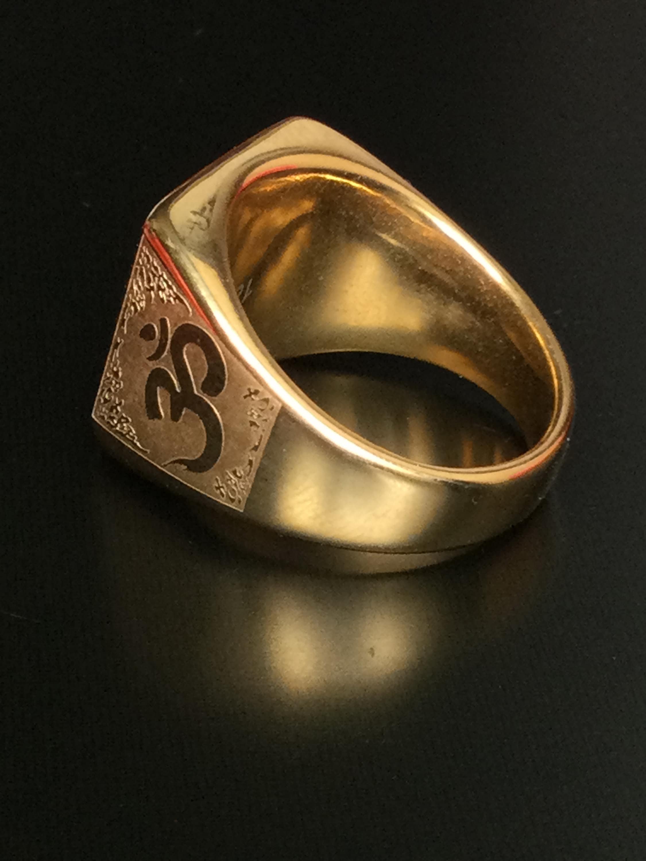 Gold Hindu God Ganesh Magic Ring From Deva Holy Place / Powerful Lucky ...