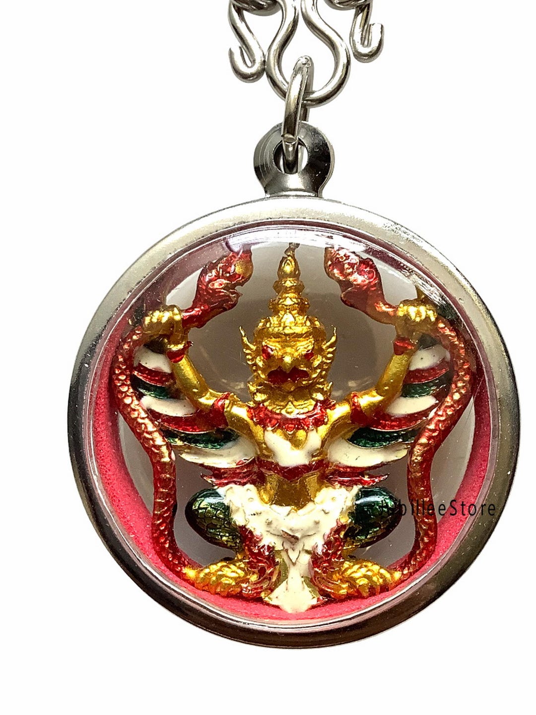 Colorful King Garuda Magic Pendant / Powerful Enhance of Life Talisman ...