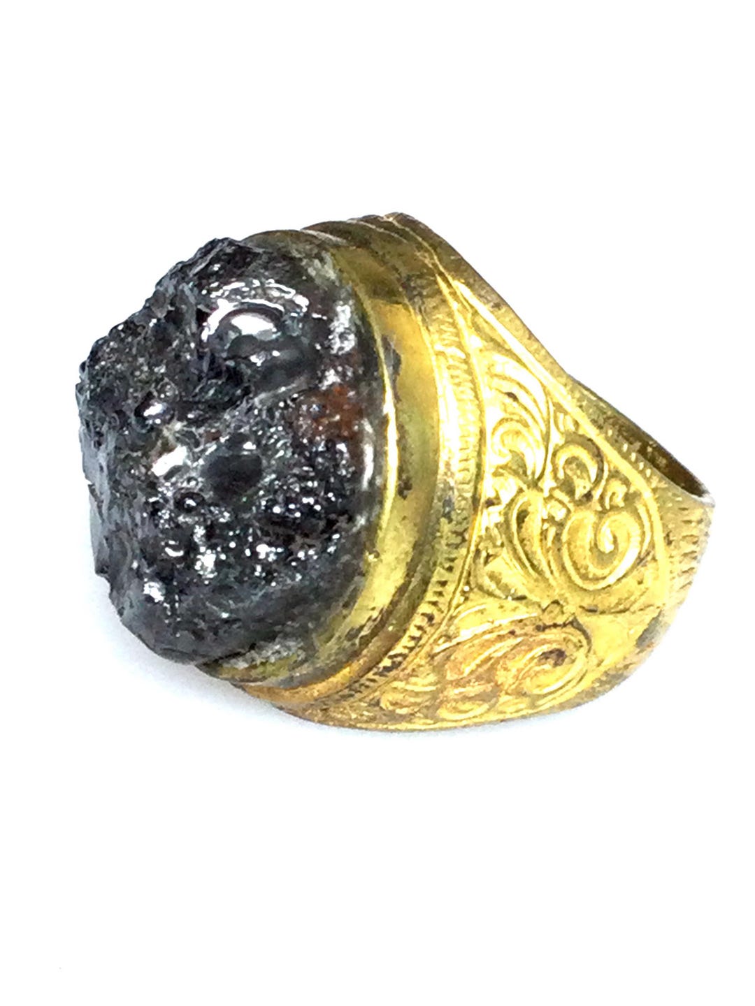 Rare Black Leklai Stone Magic Ring From Korlaan Mountain / Powerful ...