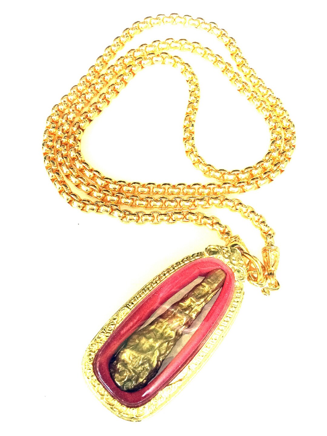 Rare Paya Leklai Gold Necklace Magic Pendant / Holy Invulnerable ...