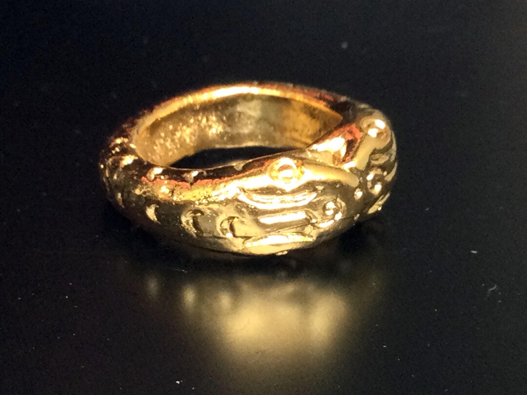 Rare Powerful Magic Gold Ring by LP Imm Hua-khao Temple / Nakabast ...