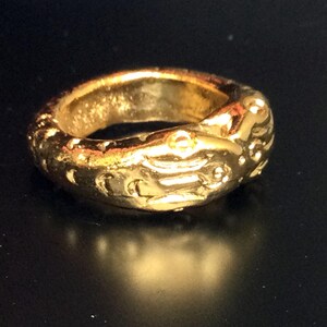 Rare Powerful Magic Gold Ring by LP Imm Hua-khao Temple / Nakabast ...