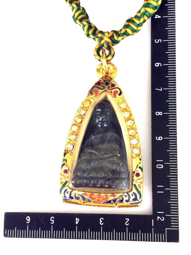 Rare Rainbow Leklai LP Tuad Amulet / Top Sacred Good Luck Pendant ...